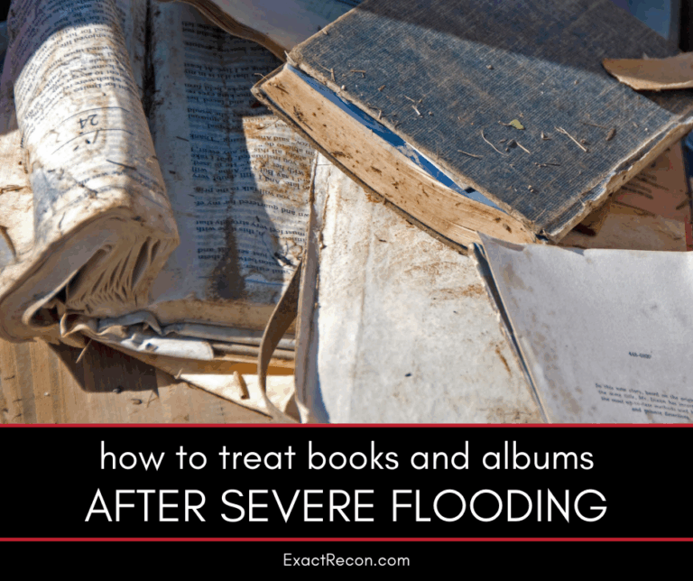 How to Treat Books and Albums after a Flood | Exact Recon Restoration